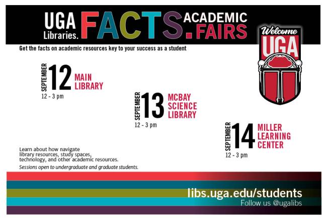 UGA Libraries FACTS. Academic Fair | UGA Libraries